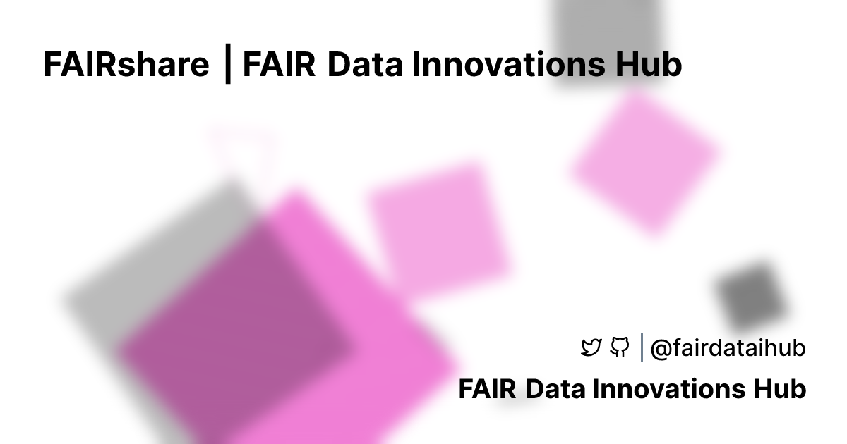 FAIRshare | FAIR Data Innovations Hub