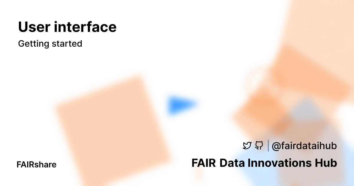 User interface | FAIRshare